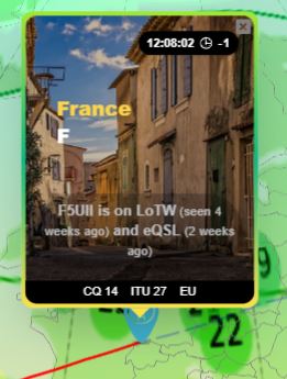 HamDXMap : MUF, foF2, live radio frequencies weather — F5UII