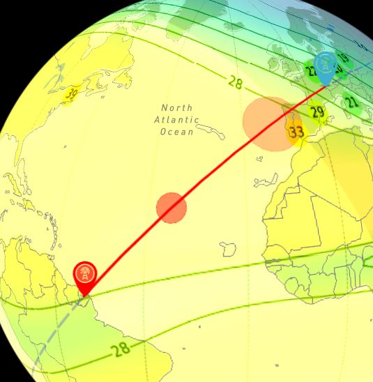 HamDXMap : MUF, foF2, live radio frequencies weather — F5UII